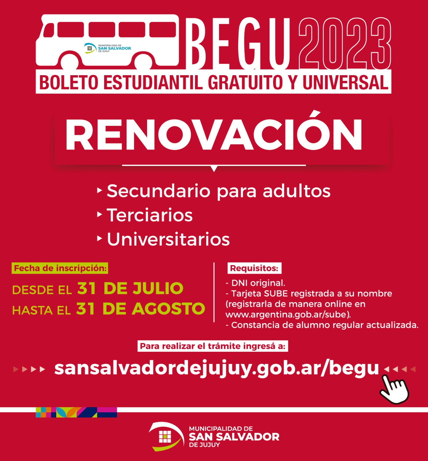 Inició el período de renovación del BEGU