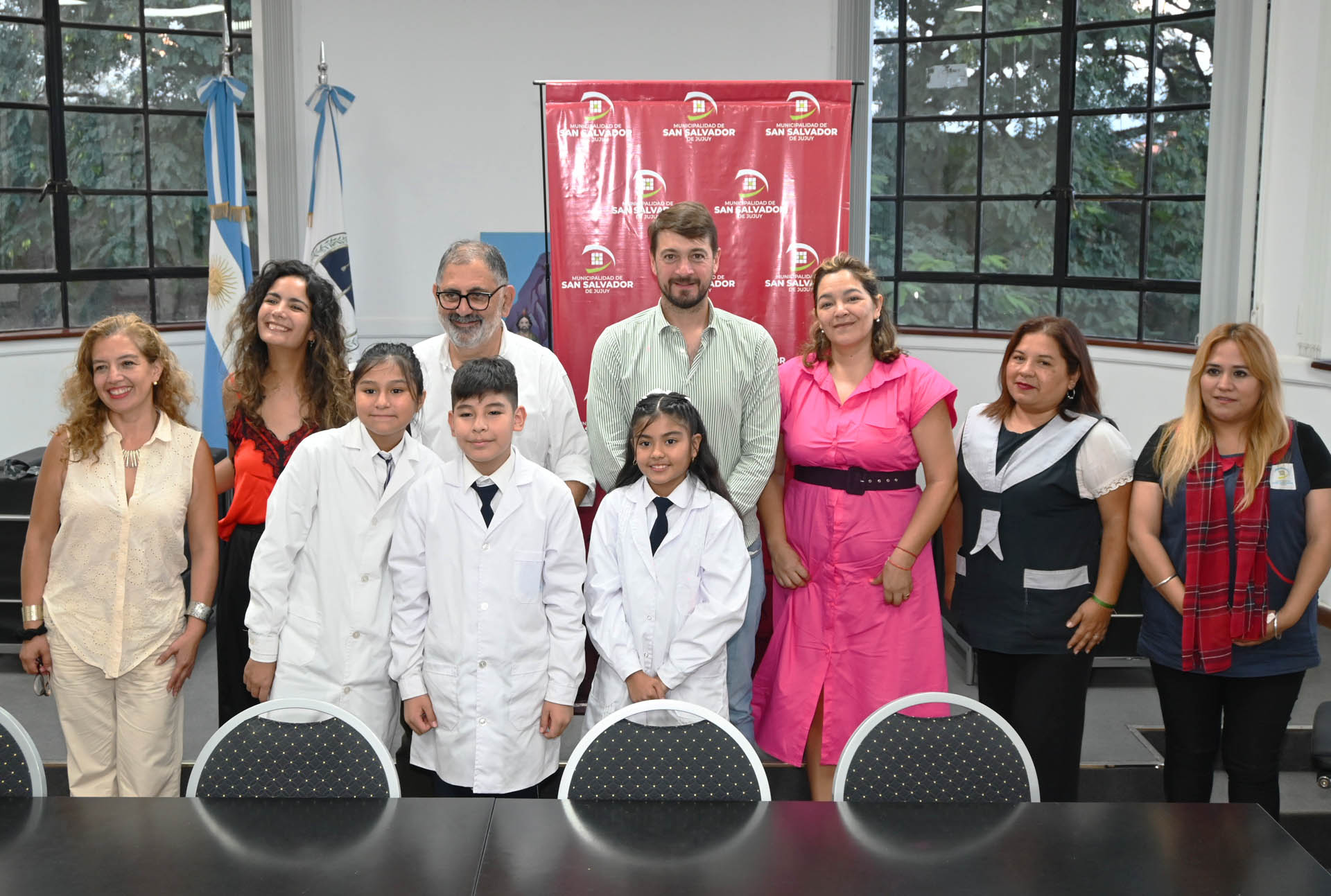 El intendente Jorge recibió a alumnos de la Escuela Municipal Marina Vilte